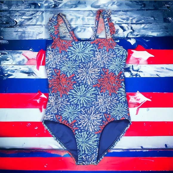 Cat & Jack | Swim | Cat Jack Fireworks Burst Girls Swimsuit | Poshmark